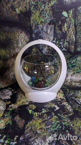 Фирменный аквариум Tetra. Круглый, компактный