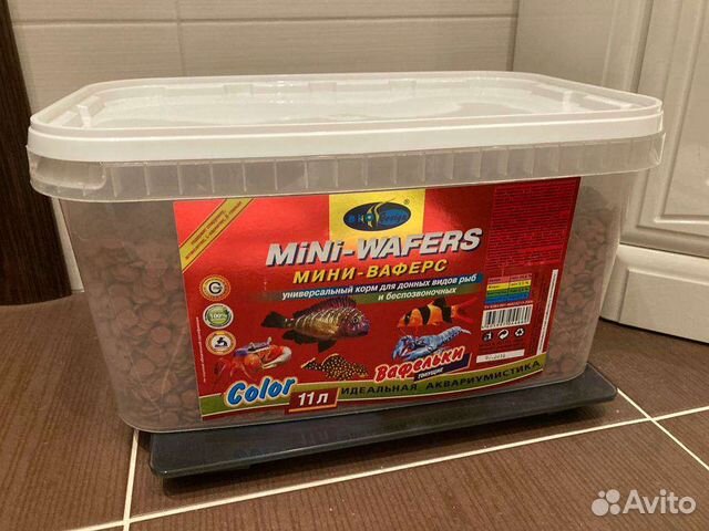 Корм для рыб Mini-wafers для донных видов рыб и бе