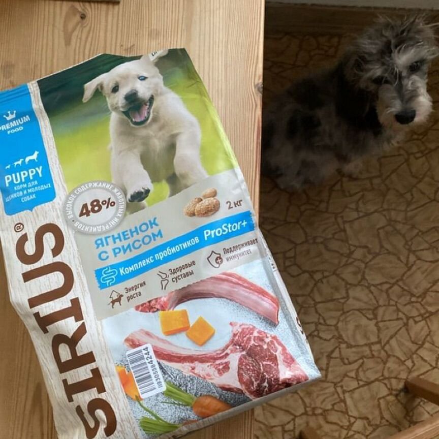 Корм для щенков sirius