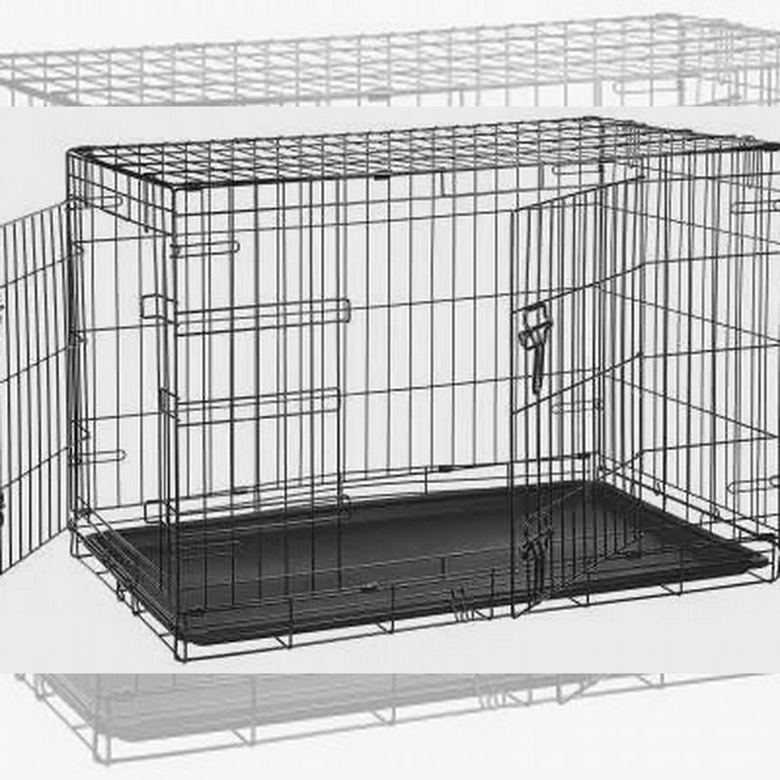 Клетка. Два входа с поддоном