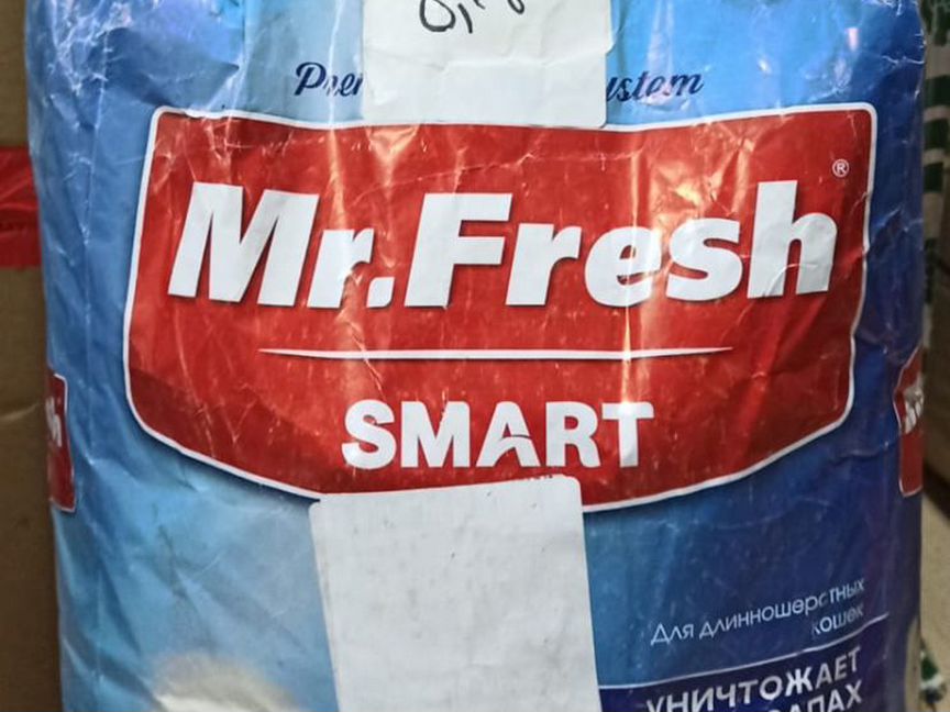 Комкующийся наполнитель Mr. Fresh Smart древесный