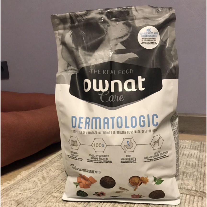 Корм для собак Ownat Adult Care Dermatologic, 3 кг