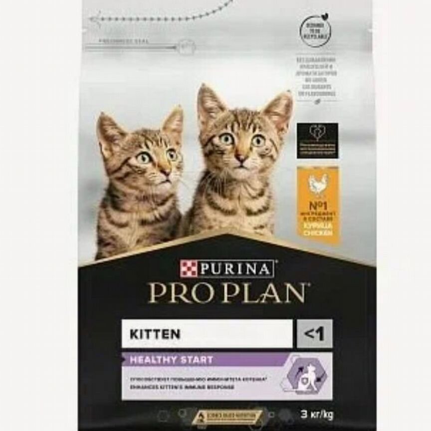 Pro Plan Original Kitten для котят, 3 кг