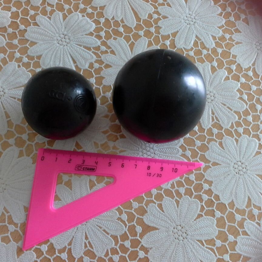 Мячи литые разных размеров