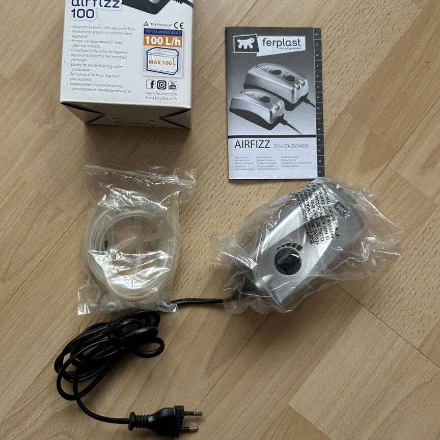 Компрессор для аквариума бесшумный airfizz 100