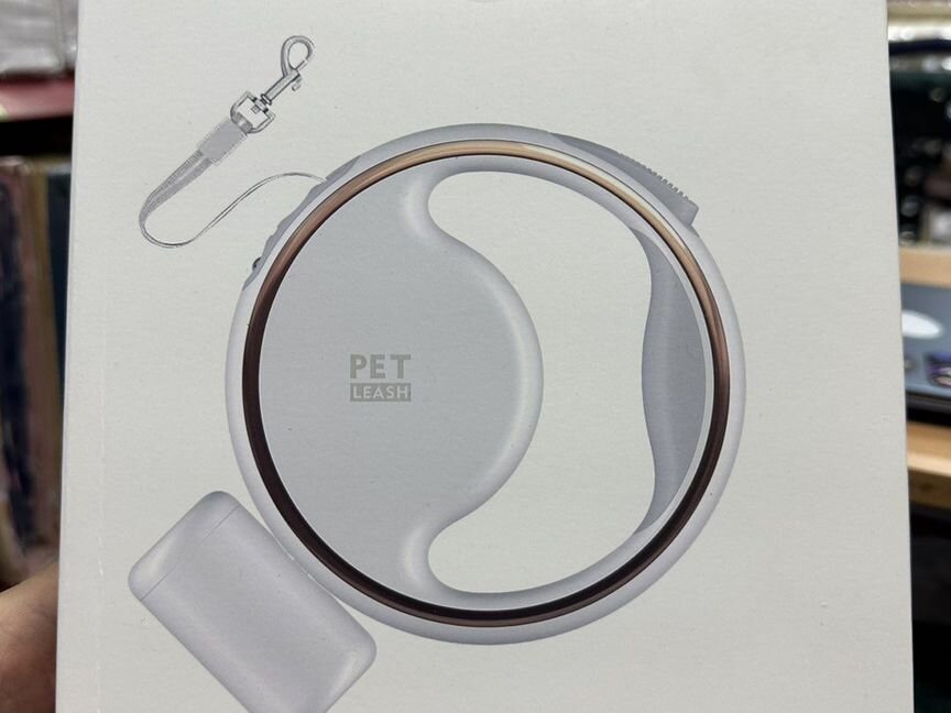 Кольцевой поводок рулетка с контейнером