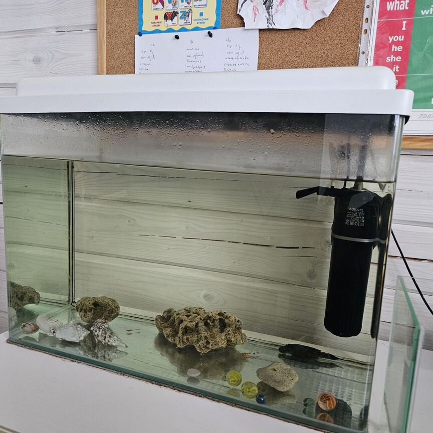 Аквариум панорамный с аксессуарами