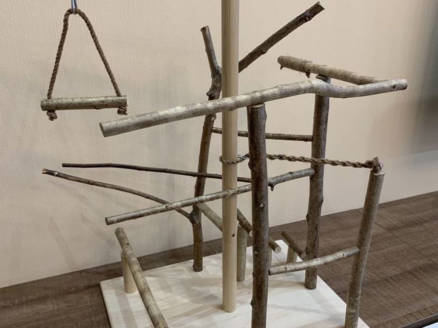 Большой Игровой стенд для попугая