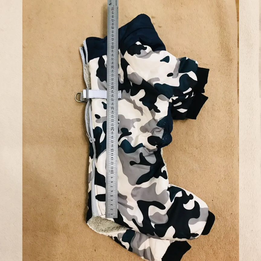 Зимний комбинезон для средней собаки