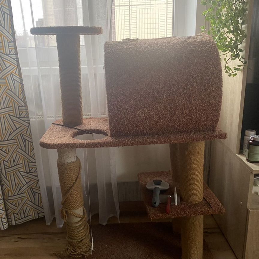 Когтеточка (домик) для кошки б/у