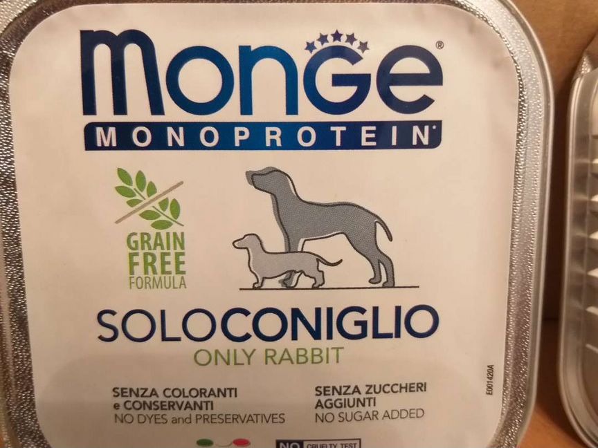Monge Dog Monoprotein Solo влажный корм -кролик