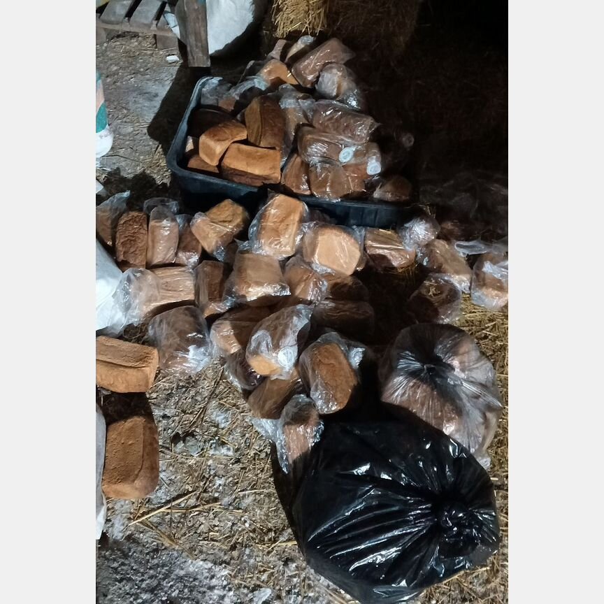 Продам пищевые отходы и хлеб