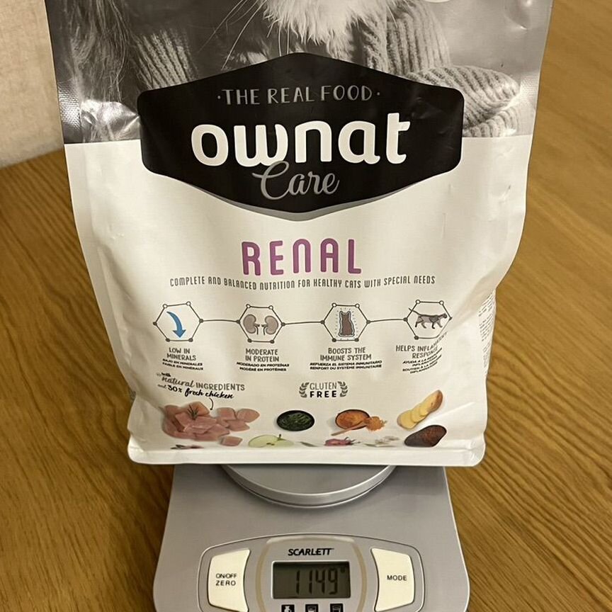 Ownat renal сухой корм для кошек