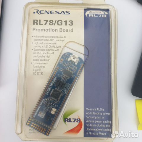 Renesas RL78/G13 promotion board купить в Зеленограде | Электроника | Авито