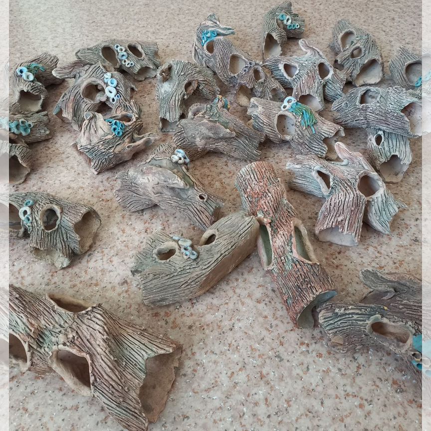 Керамические гроты для аквариума