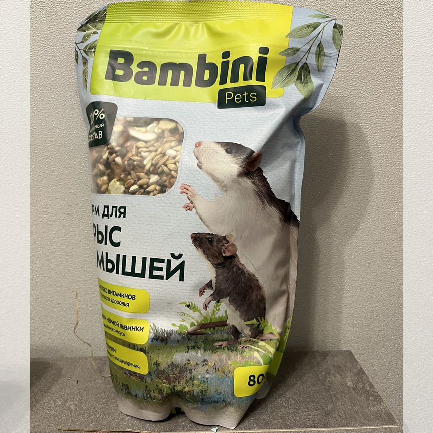 Корм для крыс Bambini