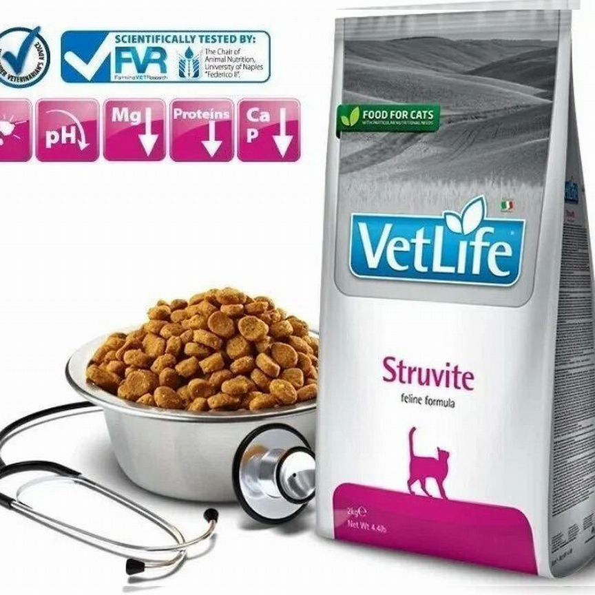 Farmina Vet Life Struvite для кошек 2 кг
