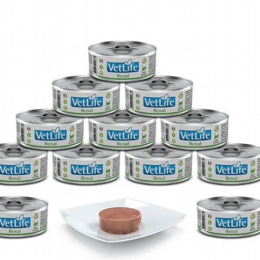 Паштет кошек Farmina Vet Life Cat Renal, 85 г