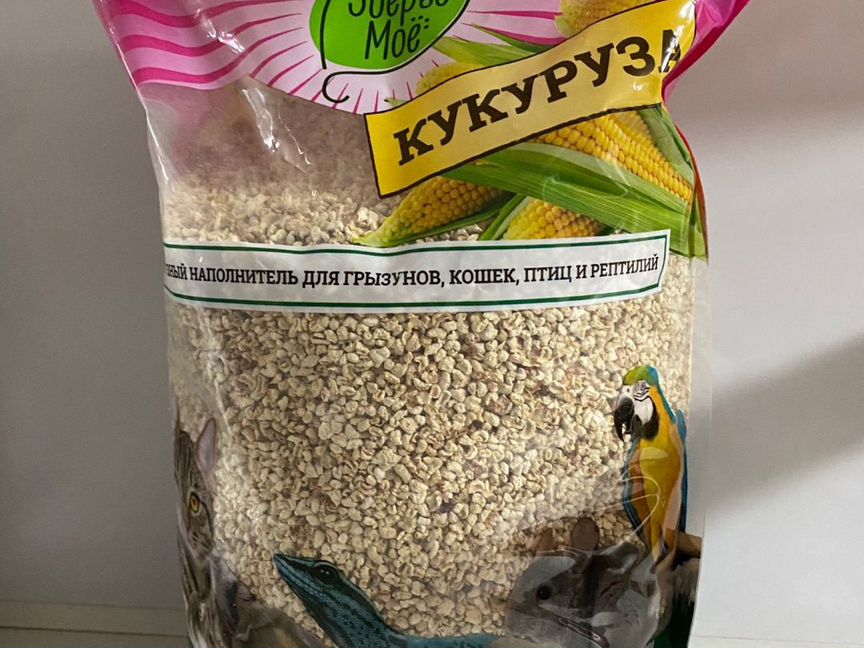 Кукурузный наполнитель «Зверьё моё»