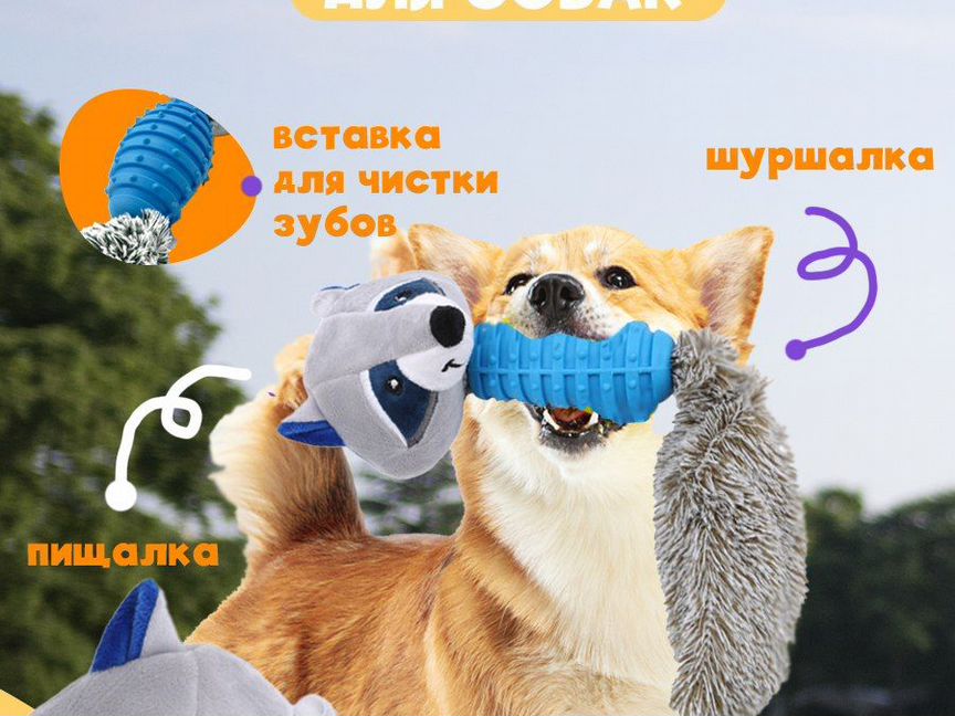 Игрушки для маленьких собак, больших собак