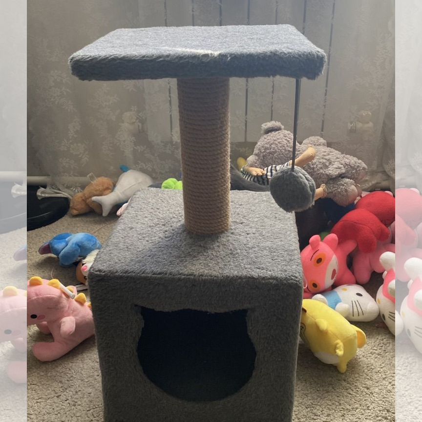 Когтеточка домик для кошки