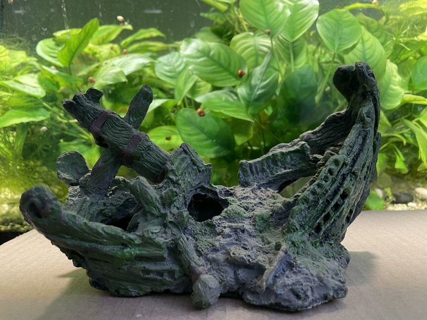 Декорации для аквариума корабль