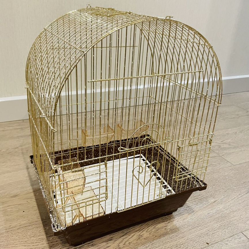 Клетка золотая доя птиц