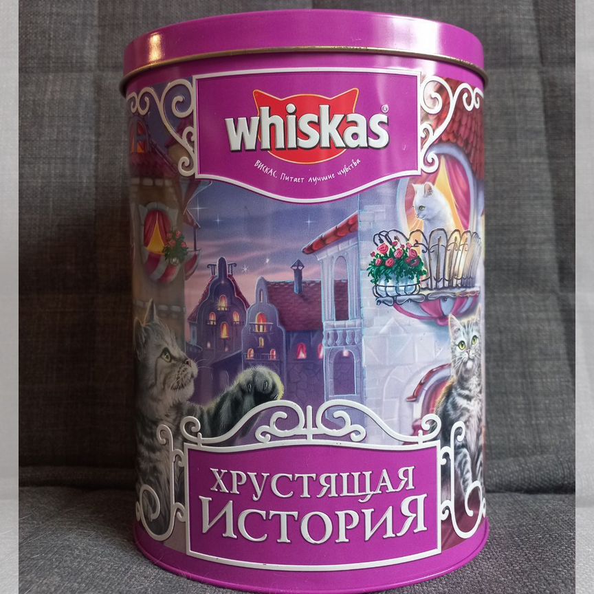 Жестяная банка Whiskas для кошачьего корма