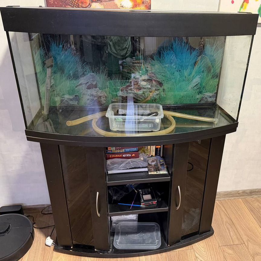 Аквариум с тумбой 240 л. (сферический)