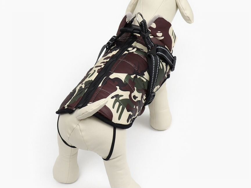 Куртка для собак со шлейкой, размер 6XL