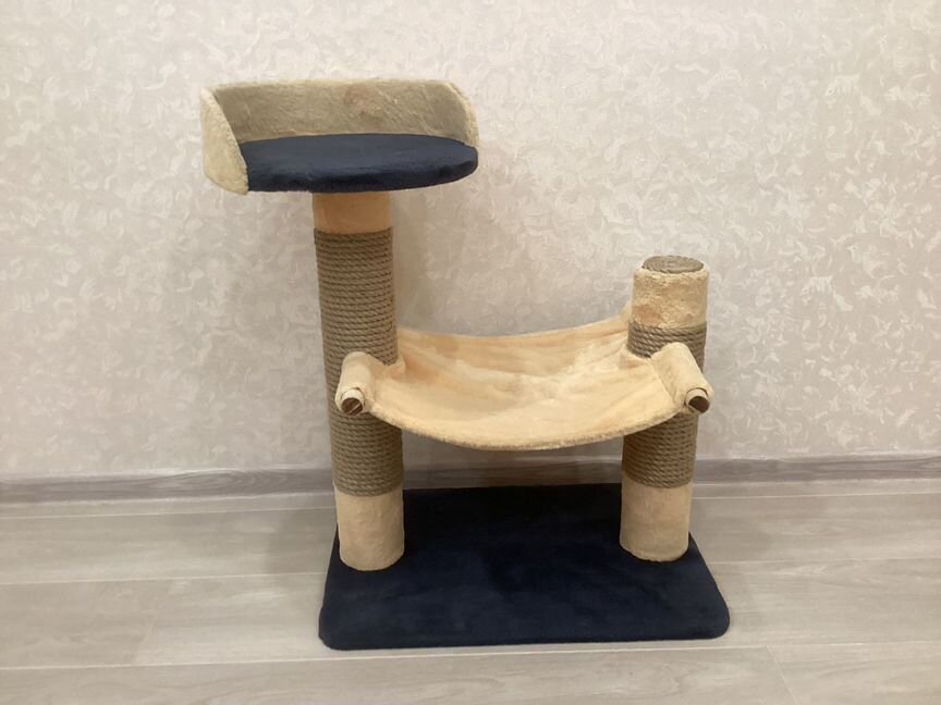 Домик для кошки с когтеточкой и гамаком