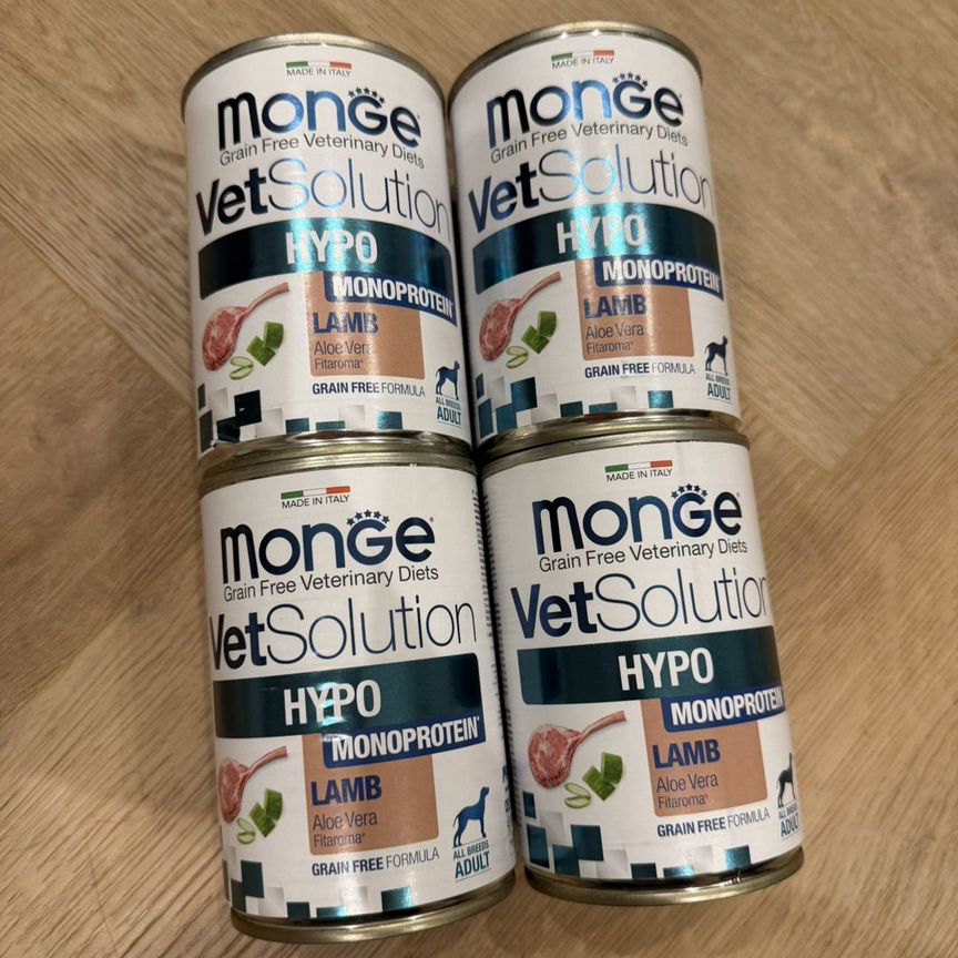 Корм для собак monge hypo monoprotein lamb