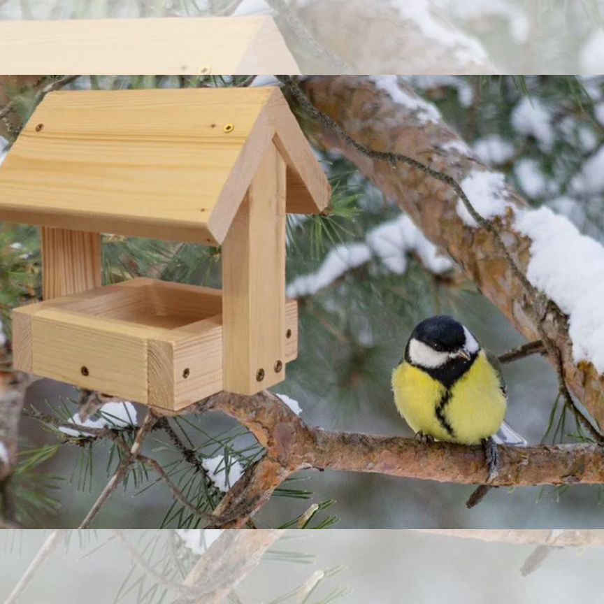 Кормушка для птиц из дерева