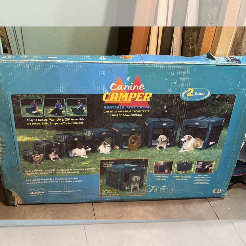 Складной дом-тент для собак canine camper