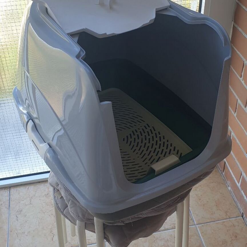 Туалет домик для кошек большой