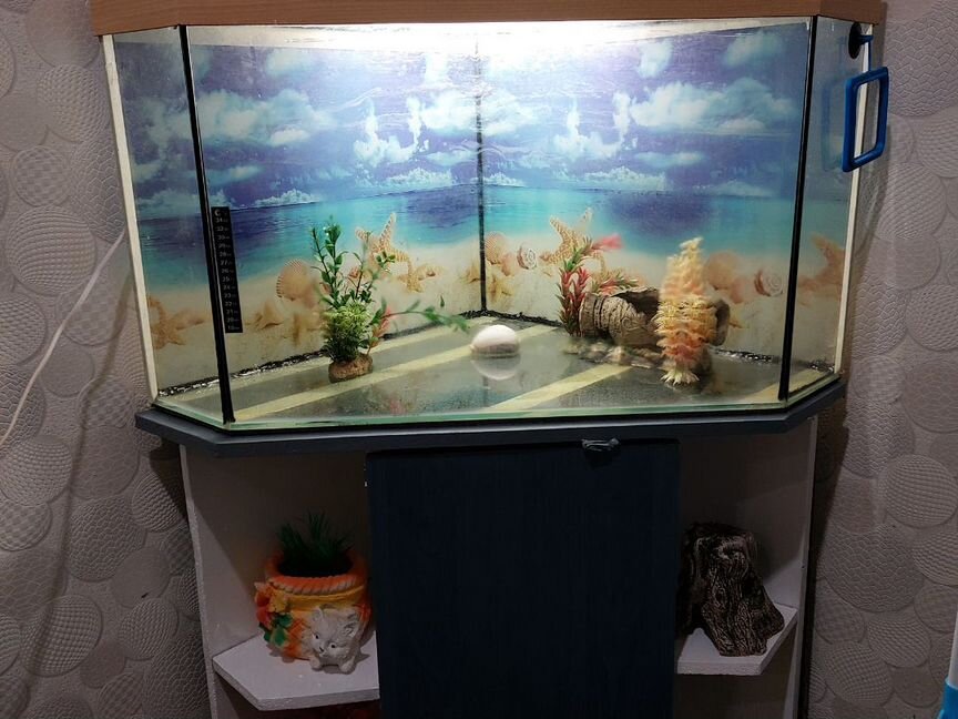 Аквариум с тумбой бу