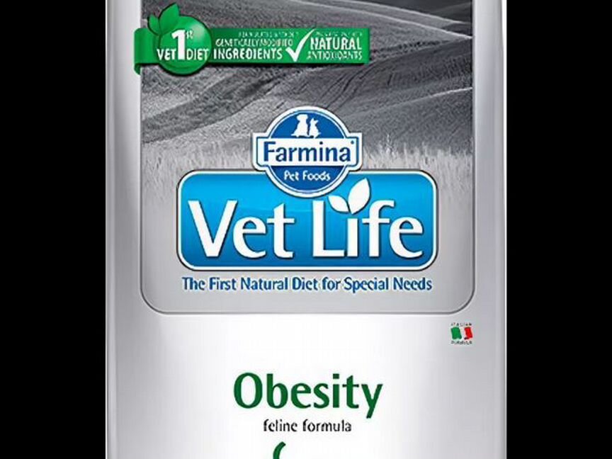 Сухой корм farmina VET life obesity для кошек