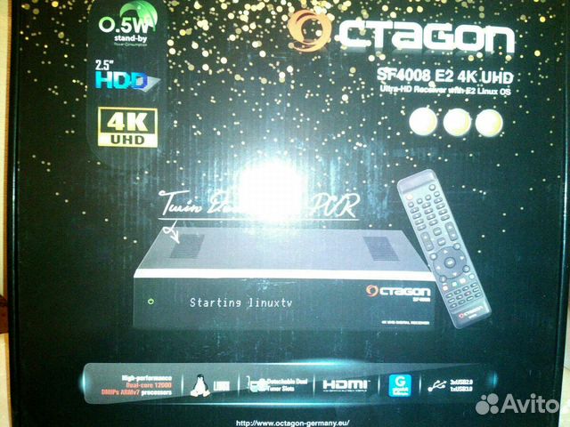 Спутниковый ресивер 4K Octagon SF 4008 купить в Армавире | Электроника ...