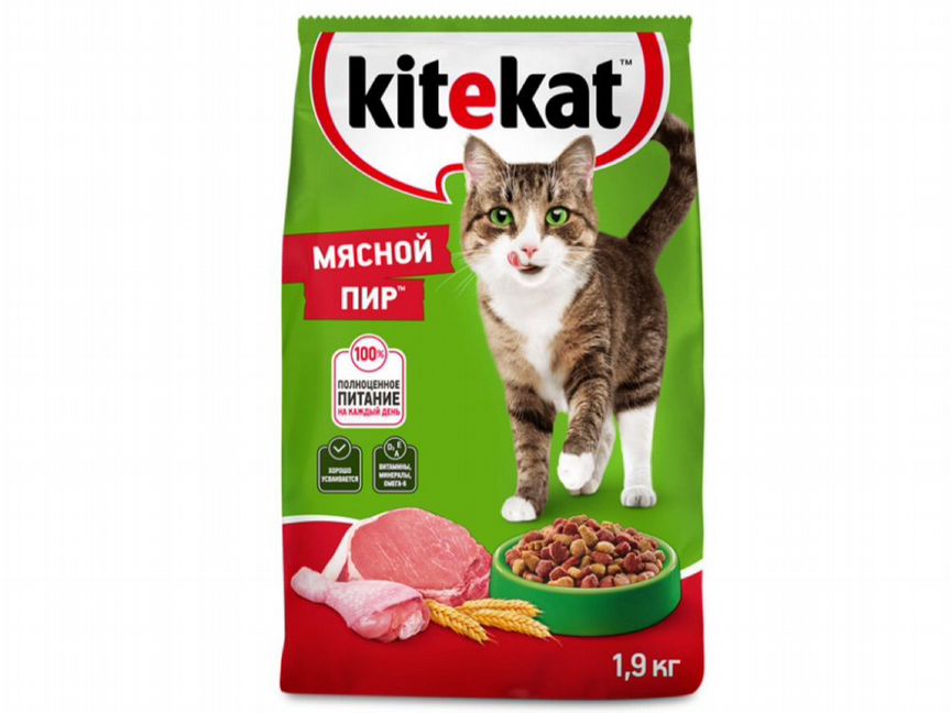 Сухой Корм для кошек китекет kitekat