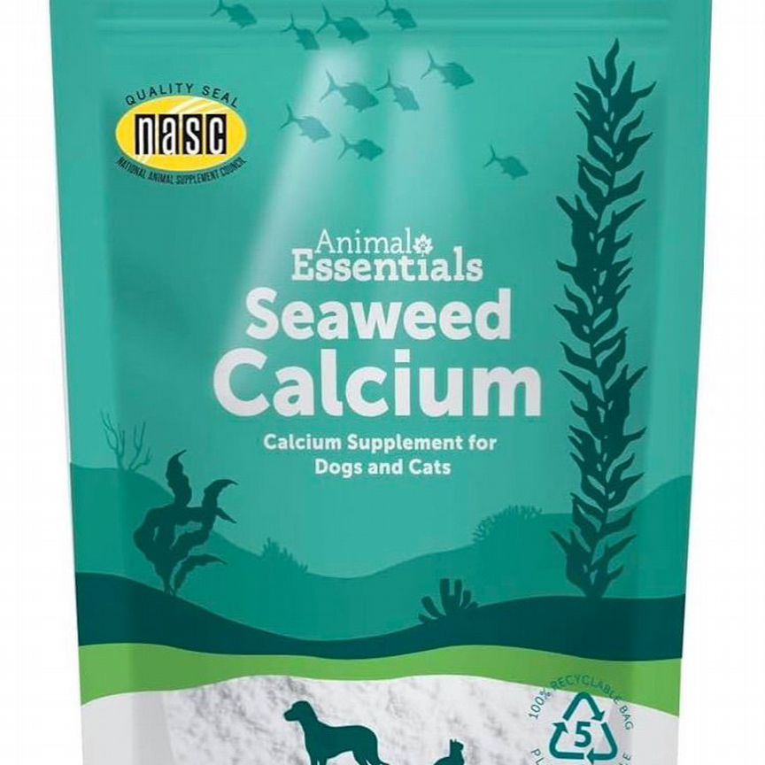 Кальций из морских водорослей, для собак и кошек