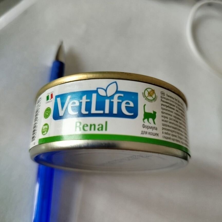 Лечебный Корм для кошек vetlife renal