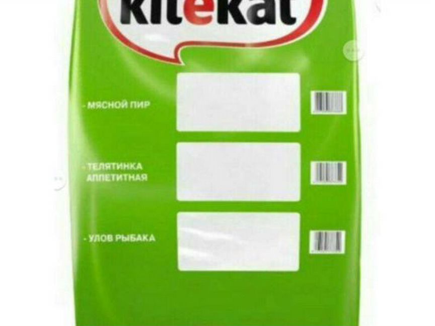 Корм для кошек Kitekat (китекат) 15кг, вискас 13,8
