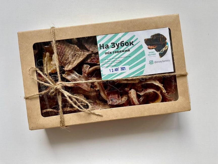 Лакомство для собак: Говяжий микс "На Зубок"