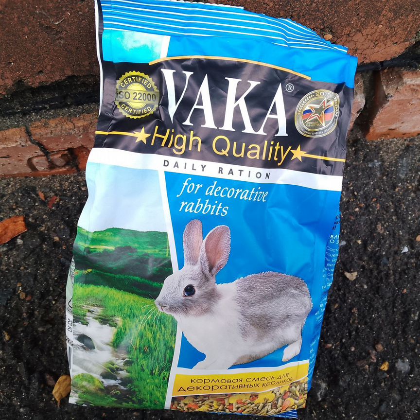Корм для декоративных кроликов