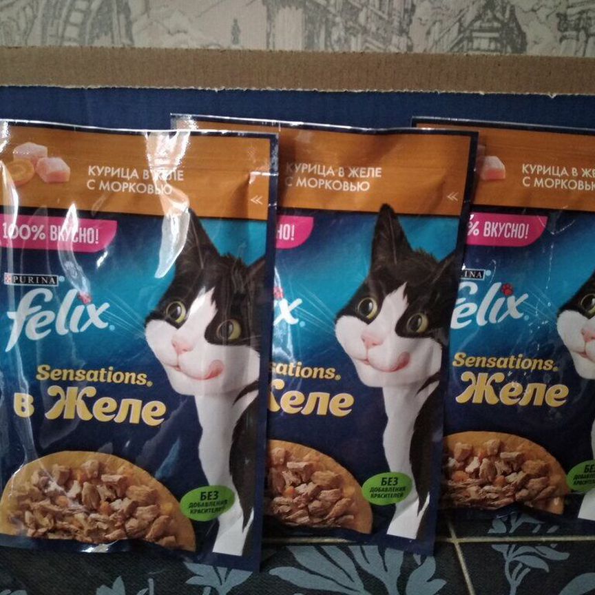 Влажный корм для кошек Felix, Whiskas, Sheba