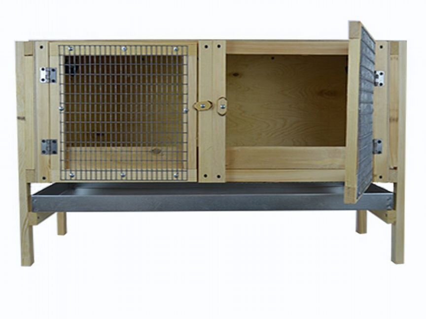 Брудер для цыплят деревянный с поддоном и дверцами