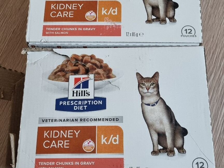 Хиллс для кошек Диета K/D при заболевании почек