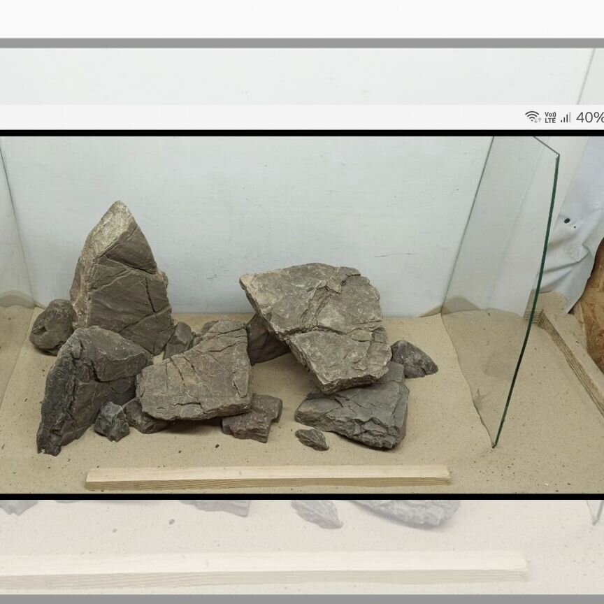 Камни для аквариума серая гора