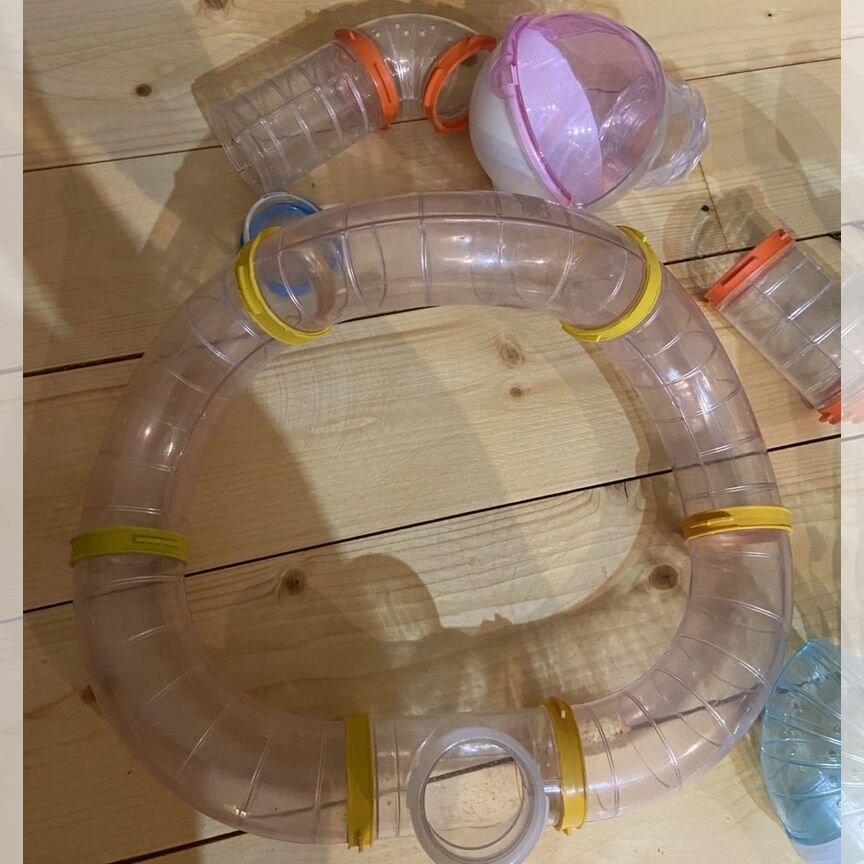 Тоннели для клетки, норки, переходы для хомяка