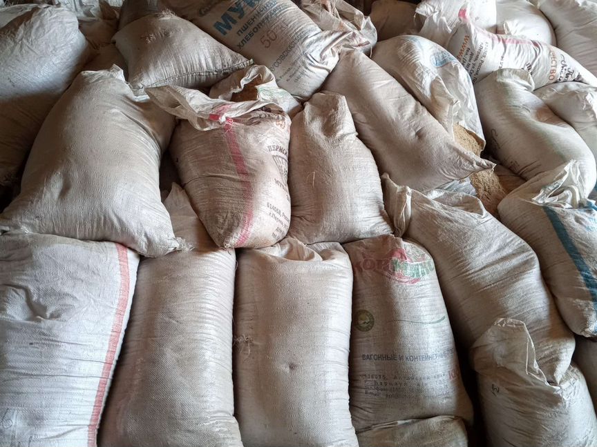 Опилки стружка в мешках